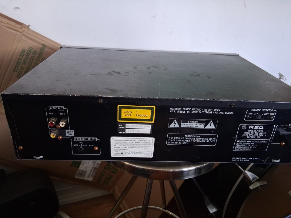 RSQ MV-333 Karaoke 3-Tray 3-Disc 3-Mic Video CD/CD+G/VCD Receiver Free ...