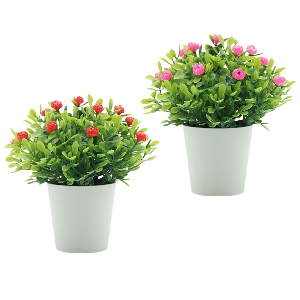 2 Pcs Fiore Artificiale Ornamento Bonsai Finto Arredamento Della Casa ...