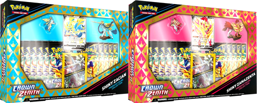 2 Pokemon TCG Crown Zenith Premium Figure Collection Shiny V Box ...