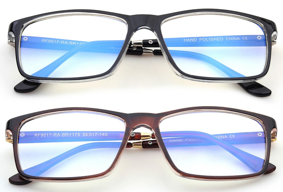 Anti Blue Ray Blue Light Blocking Reading Glasses Anti Glare With Case ...