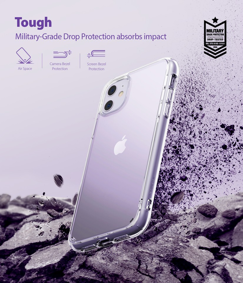 For iPhone 11 / 11 Pro / 11 Pro Max Case Ringke [FUSION] Clear ...