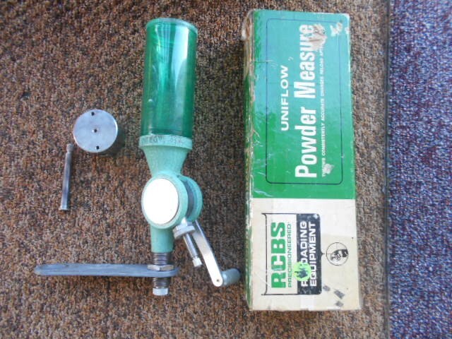 rcbs uniflow powder measure large and small powder drums | eBay