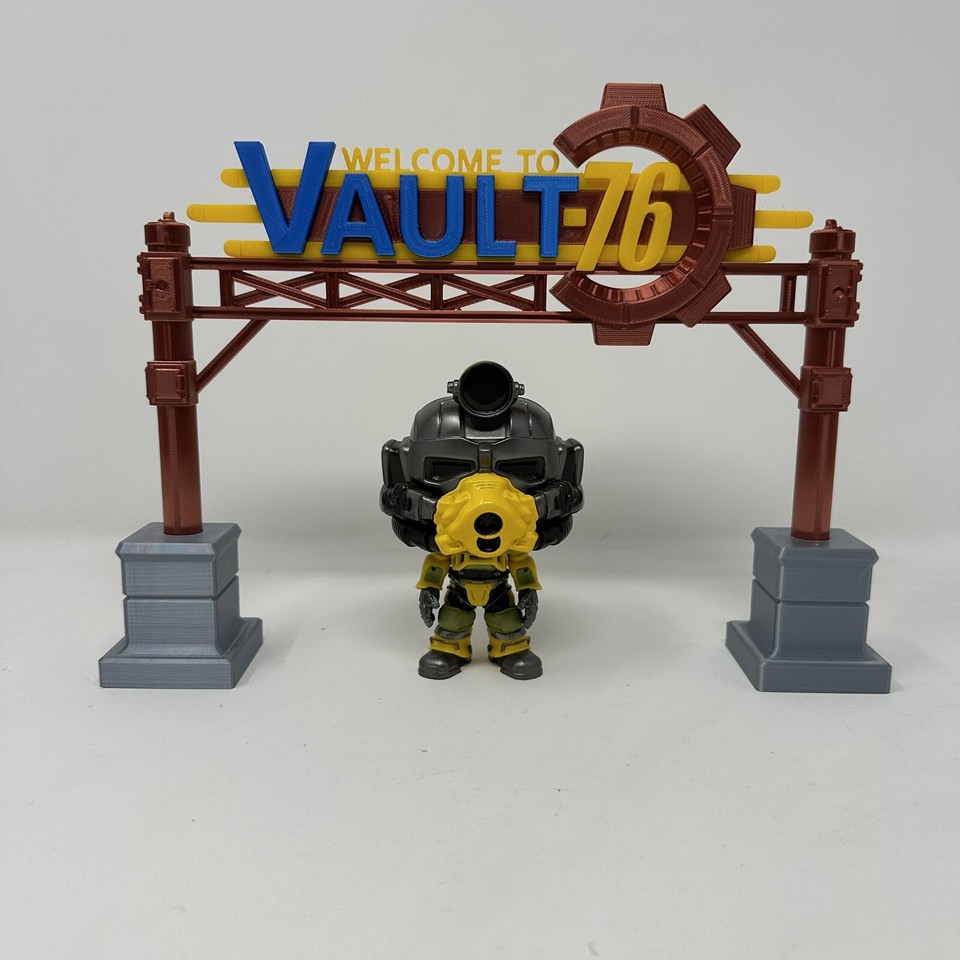 3D Printed FALLOUT 76 - WELCOME TO VAULT 76 Fan Sign for your Funko ...