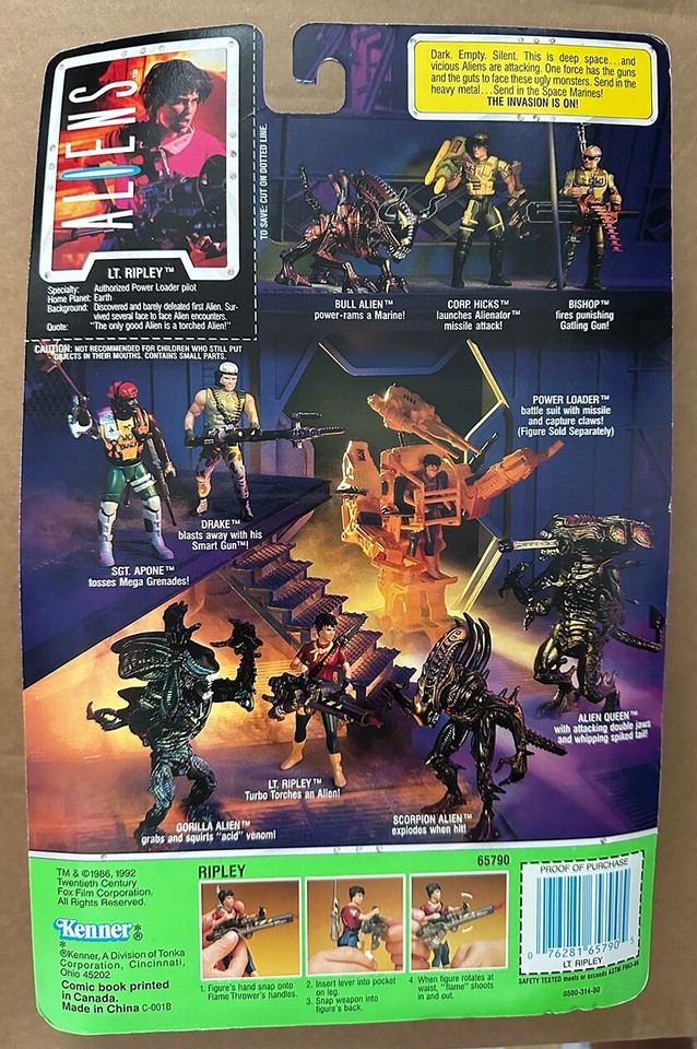 Kenner Aliens Space Marine LT. Ripley Action Figure 5" New Sealed ...