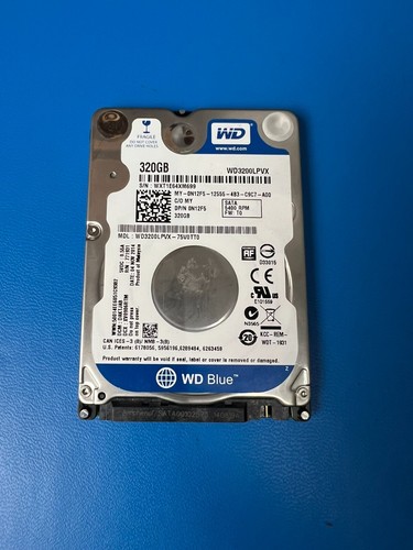 Western Digital WD Blue 320GB HDD 5v .55a SATA WD3200LPVX-75V0TT0 ...