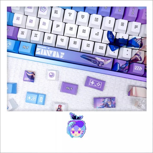 Anime Honkai: Star Rail Silver Wolf Wired Mechanical Keyboards PBT ...