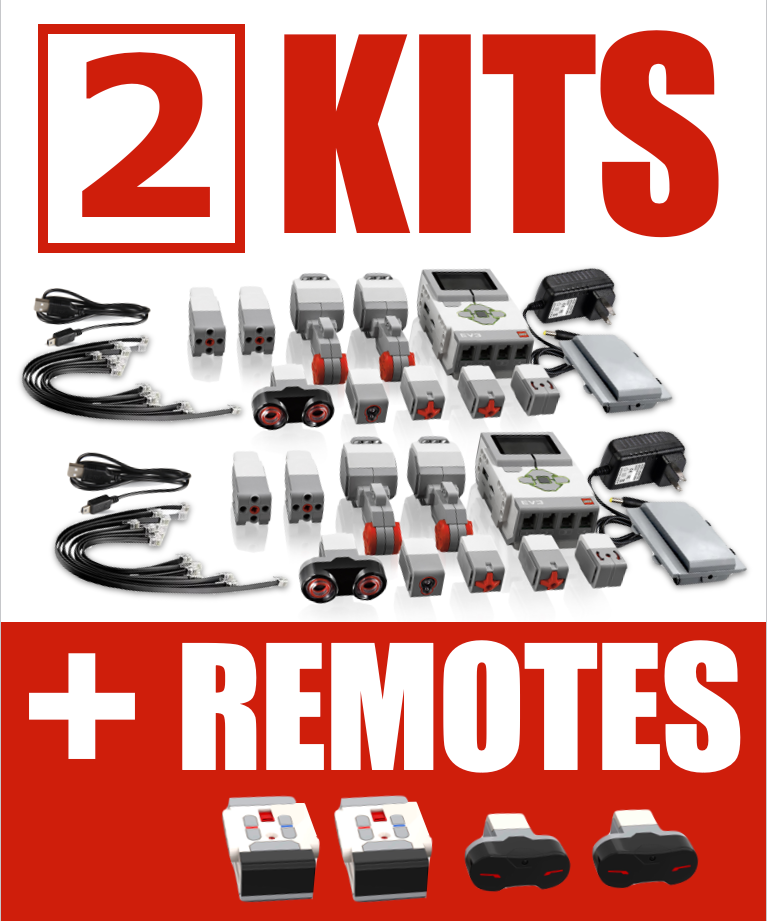 LEGO Education MINDSTORMS EV3 Robotics 🟥 2 KITS with REMOTES ...