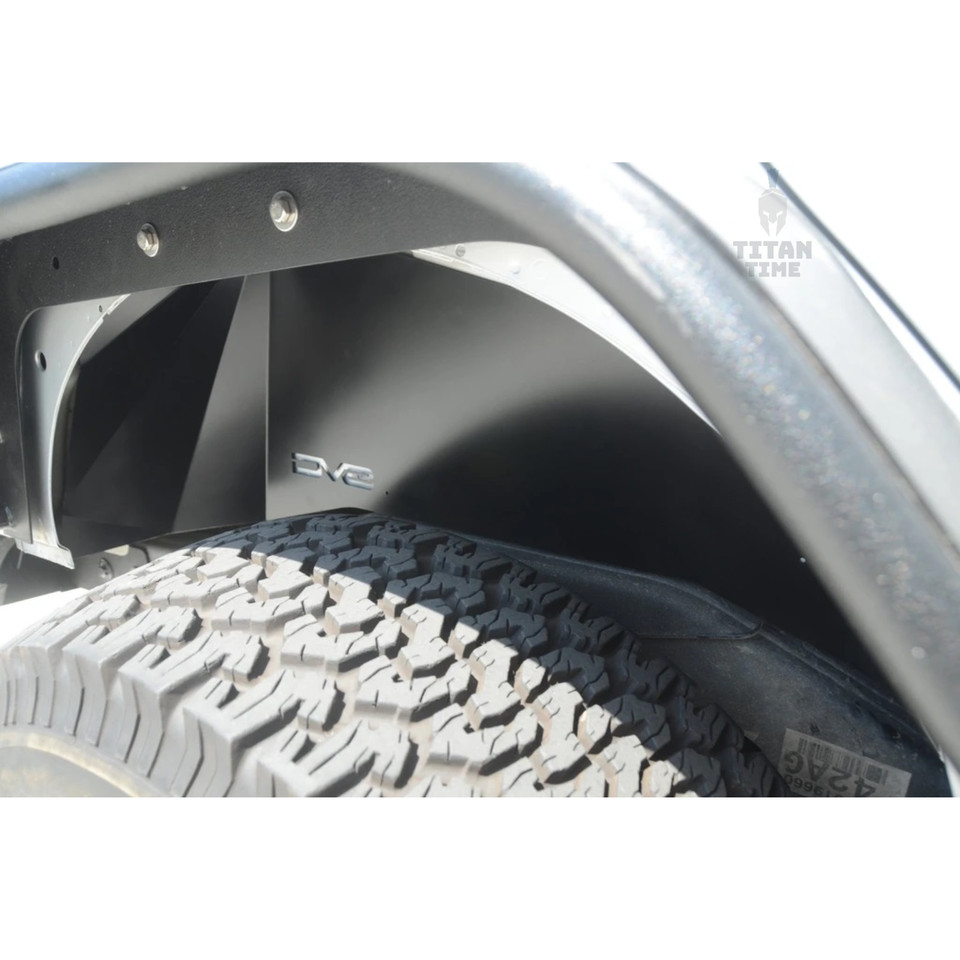 DV8 Offroad INFEND-01RB Rear Aluminum Inner Fender Black Fits 07-18 ...