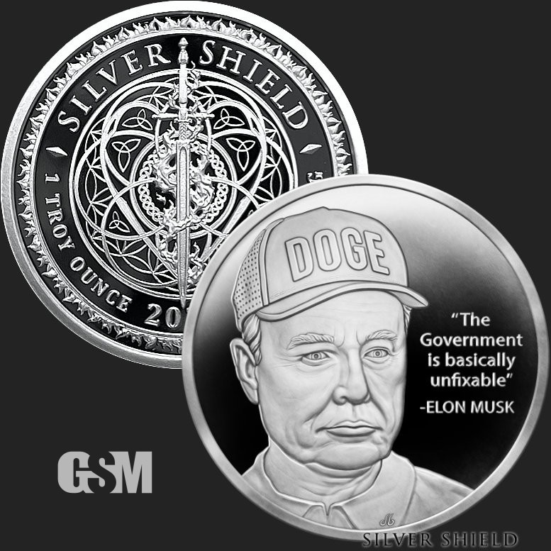 2026 1OZ UNFIXABLE PROOF - Silver Shield "PRESALE" .999 PURE - DOGE ...
