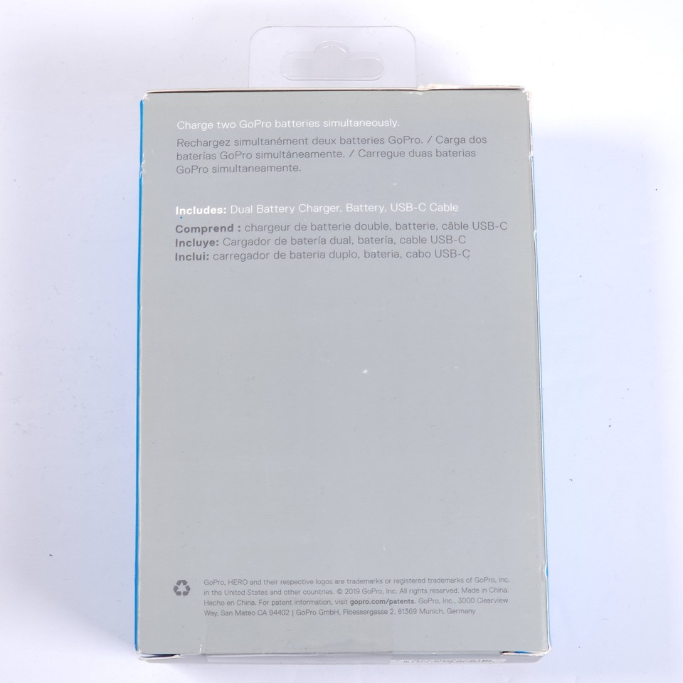 Genuine Dual Charger + Battery For GOPRO HERO 8 / HERO 7 / HERO 6 Black ...