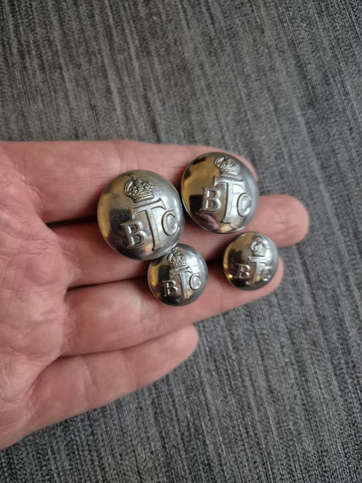 4X British Transport Commission Police Buttons Gaunt | eBay UK