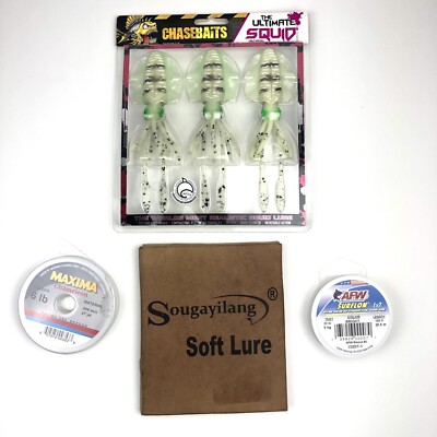Assorted Fishing Tackle and Fishing Line Tackle 2 Fishing line and 2 ...