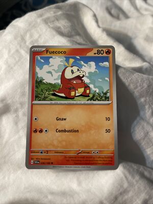 Pokémon TCG Fuecoco Scarlet & Violet - Base Set 036/198 Regular Common ...