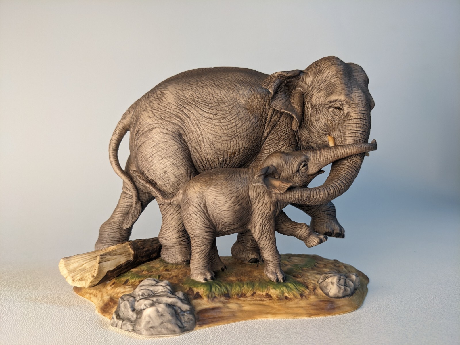 Lenox Wildlife of the Seven Continents Asian Elephants 1985 Porcelain ...