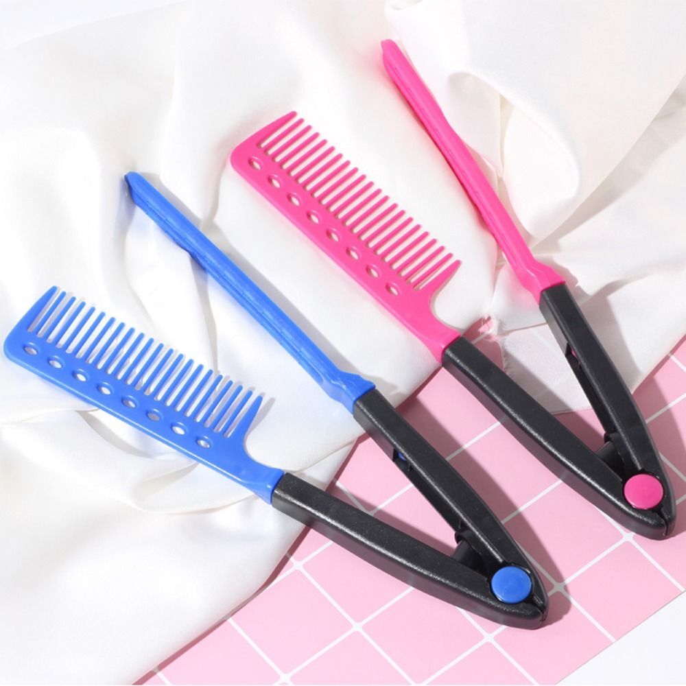 DIY Straightening Comb Hairdress Tool Curling Comb Hair | eBay