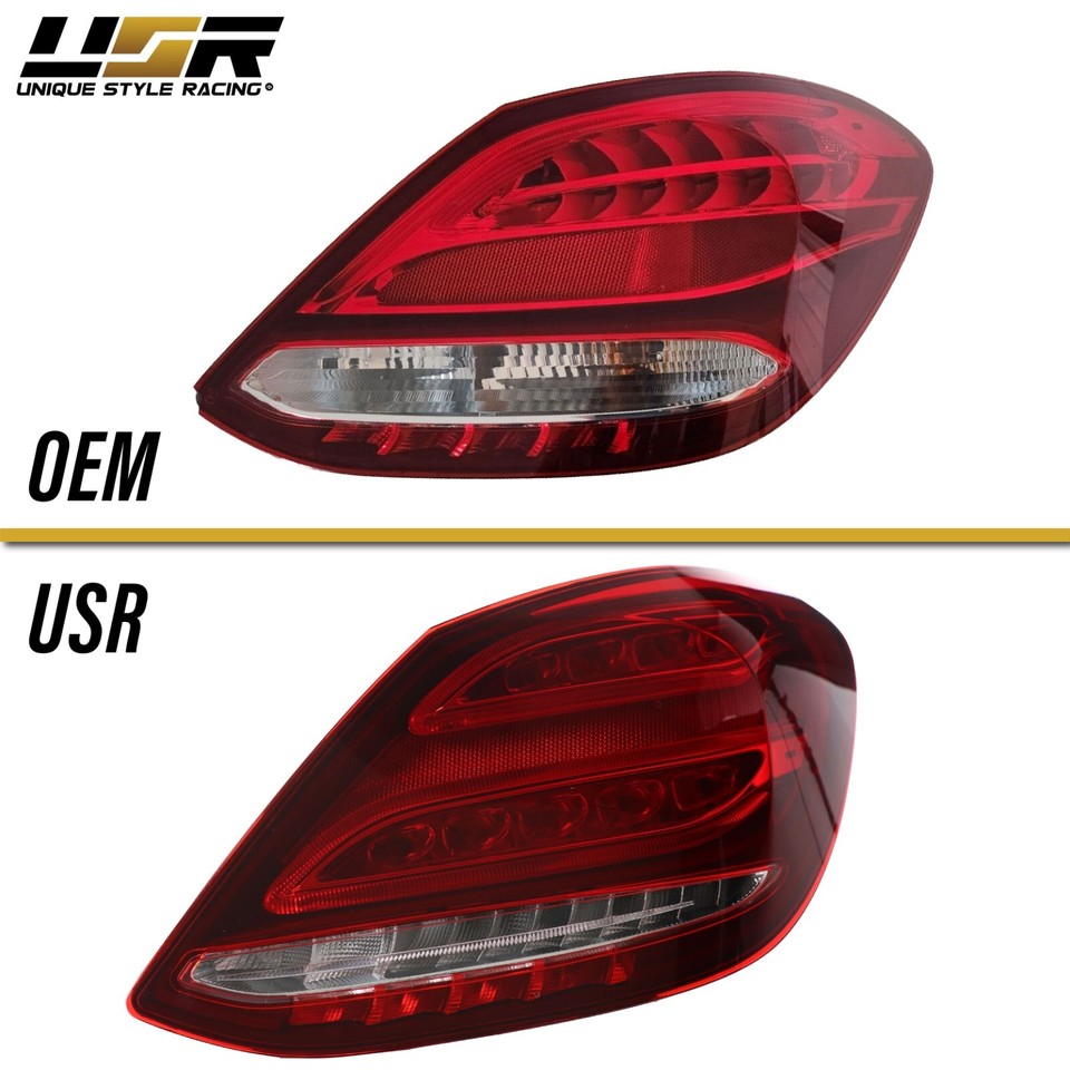 DEPO Plug n Play AMG C63 FULL LED Bar Tail Light For 2015+ Mercedes C ...