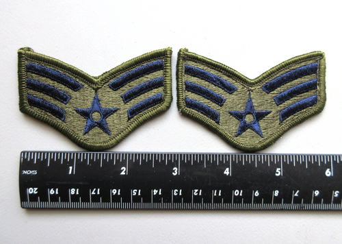 U.S. AIR FORCE USAF SENIOR AIRMAN RANK INSIGNIA STRIPES MILITARY ...