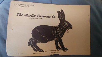 Vintage Marlin Firearm Co Jack Rabbit Target No. 5 Jos. W. Mehmery New ...