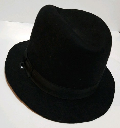 STRATTON Self Forming F42:RBH Felt Hat Sz 7 1/8 Black VTG USA | eBay