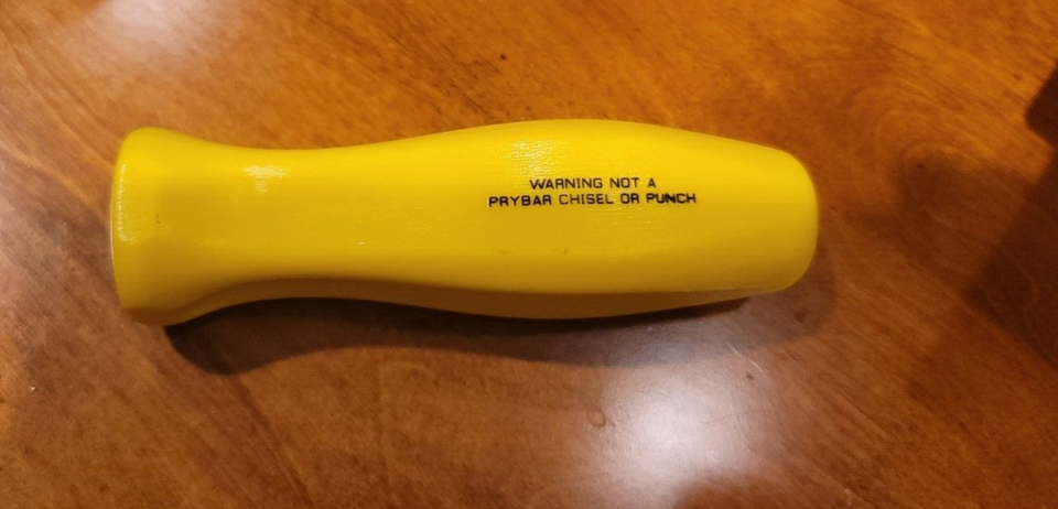 SNAP-ON ™ TOOLS 4.5" CLASSIC YELLOW REPLACEMENT HARD PLASTIC HANDLE ...