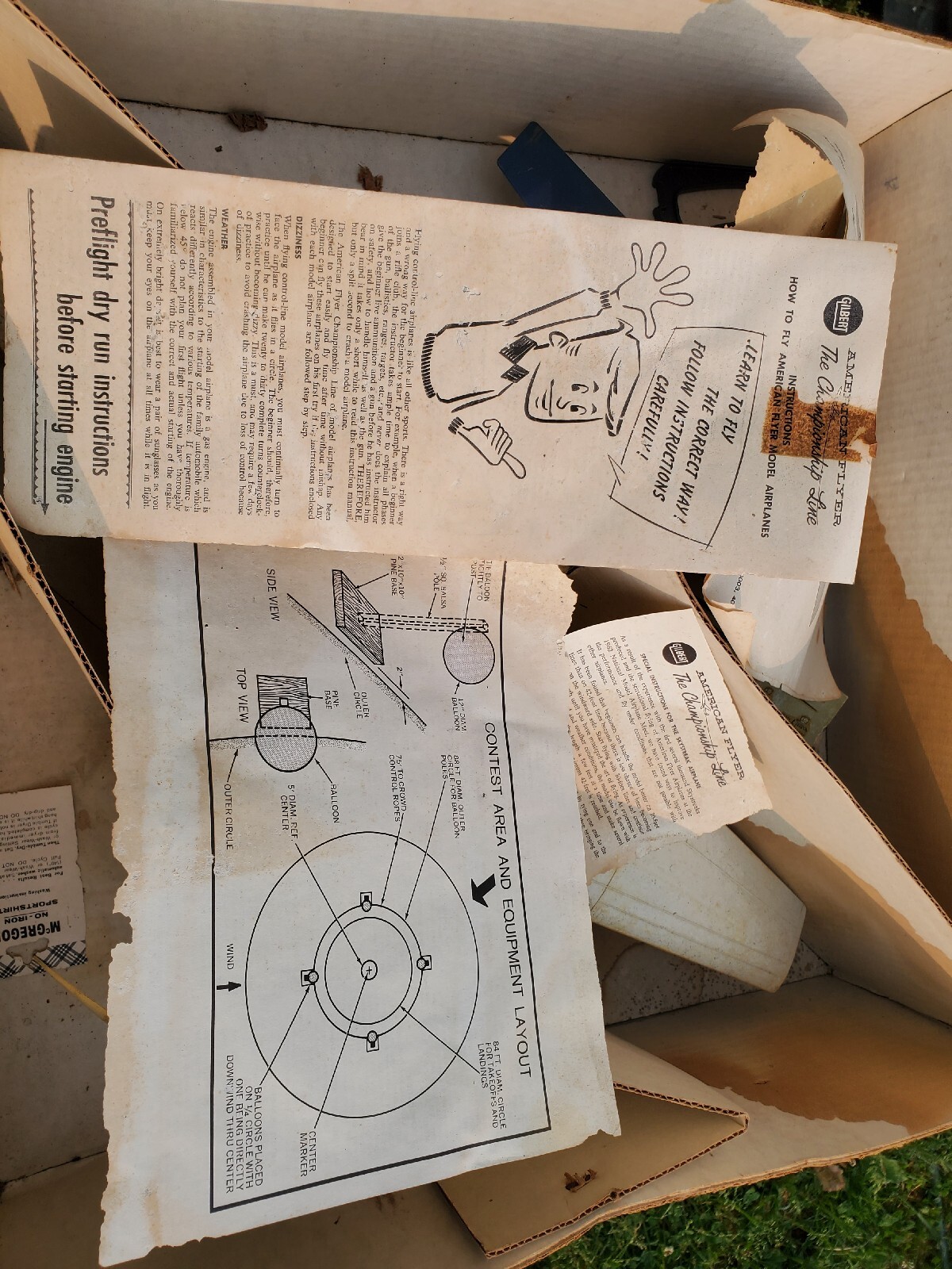 Gilbert Skystreak American Flyer Tether Plane Thunderhead Motor 074 ...