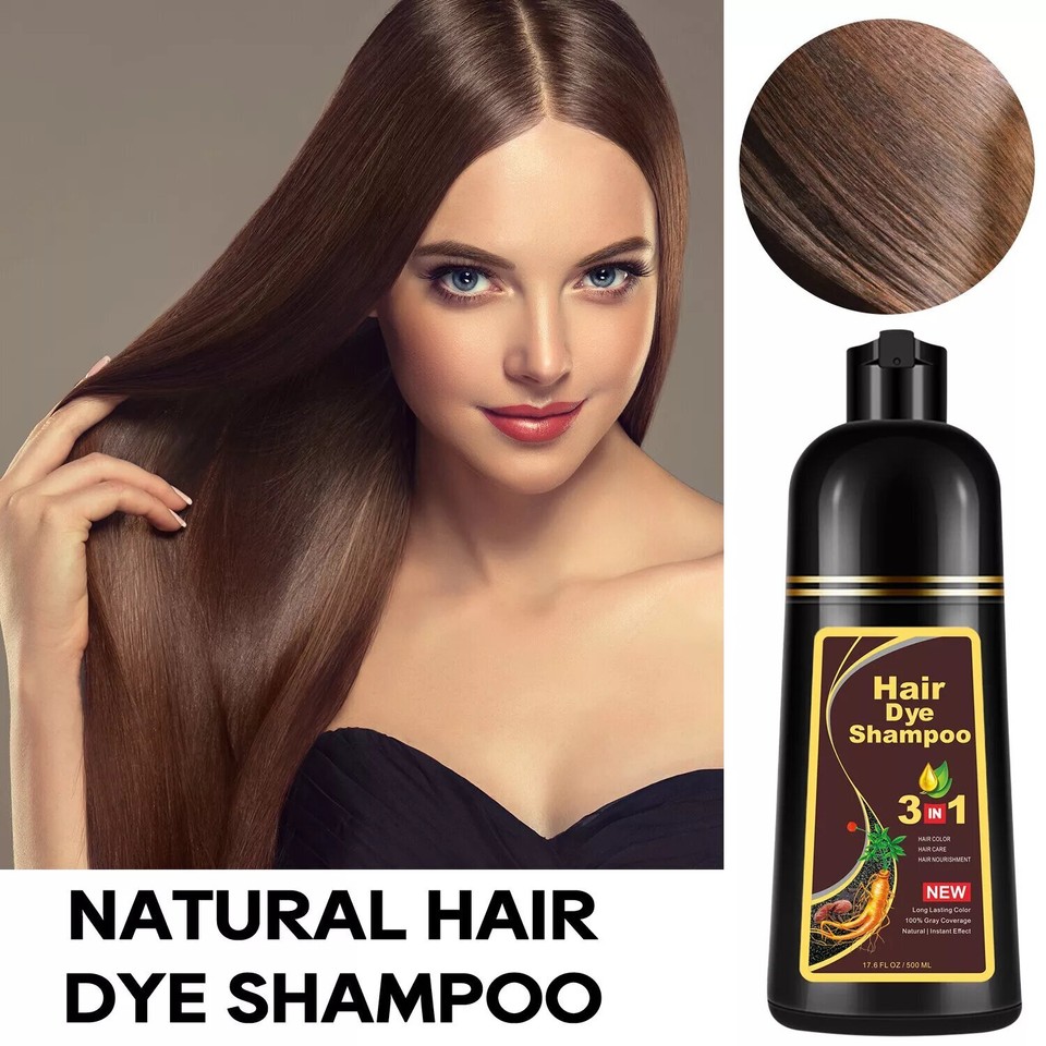 Shampoo 500ml Hair Dye Hair Dye Instant Fast Permanent Natural Coconut ...