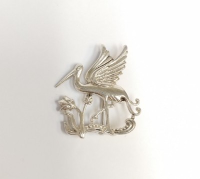 Vintage Coro Sterling Silver Swan Pin Brooch | eBay