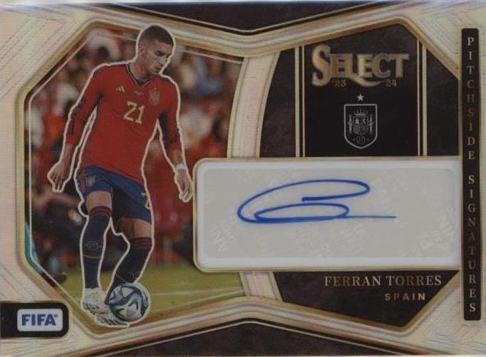 2023-24 Panini Select FIFA - Pitchside Signatures Ferran Torres #PS-FT ...