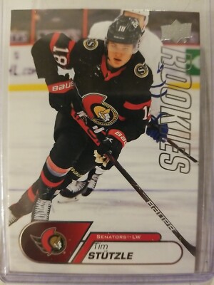 2020 Tim Stutzle Rookies Card Upper Deck NHL #23 Ottawa Senators Hockey ...