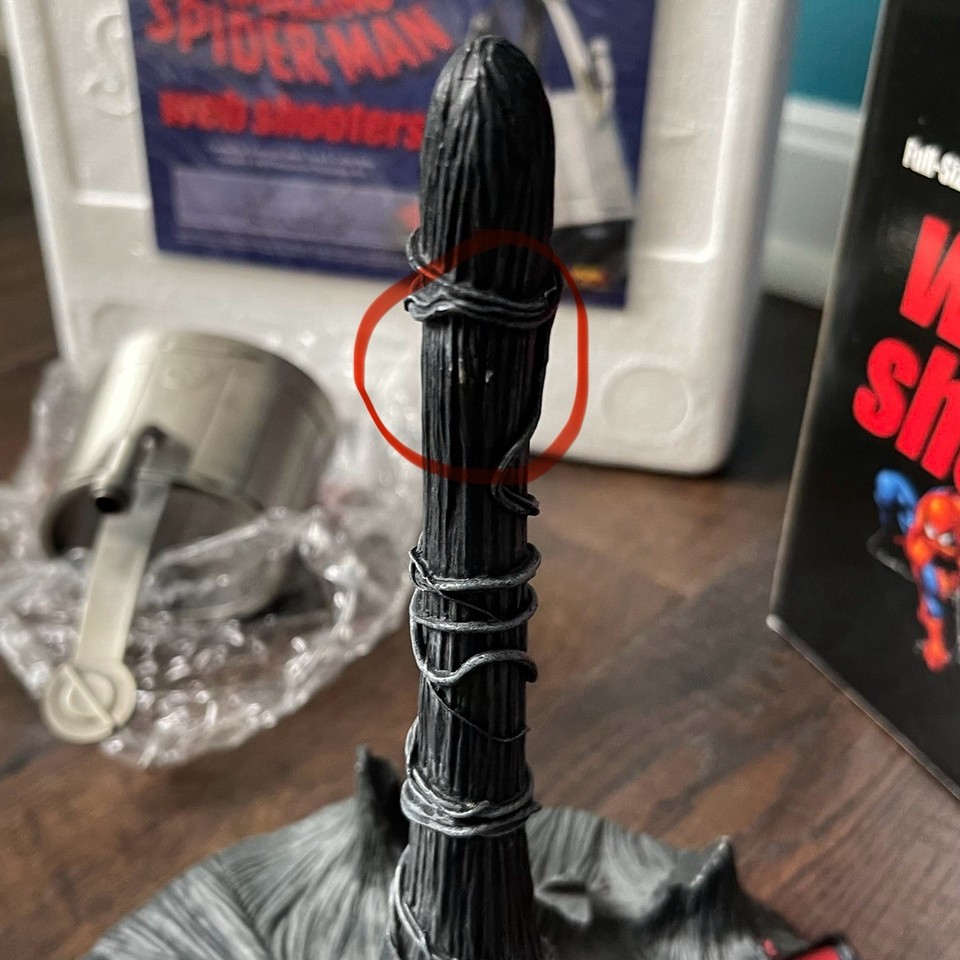 2002 Spider-man Web Shooter Comic Prop Replica Full Size Pewter ...