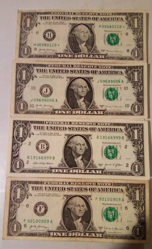 Fancy Notes (1 Star) Trinary Flipper Radar Repeater Lot Of 4 One Dollar ...