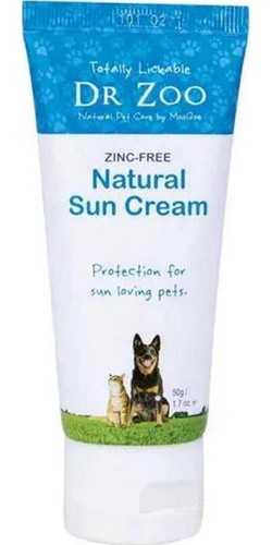 Dr Zoo Natural Zinc Free Sun Cream for Pets 50g (Moo Goo) WITH FREE ...