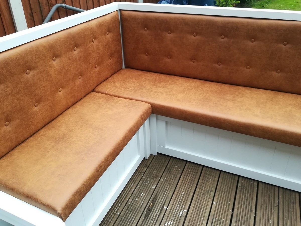 Kitchen Bench Corner Seating With Storage DIY Corner Banquette / Bench