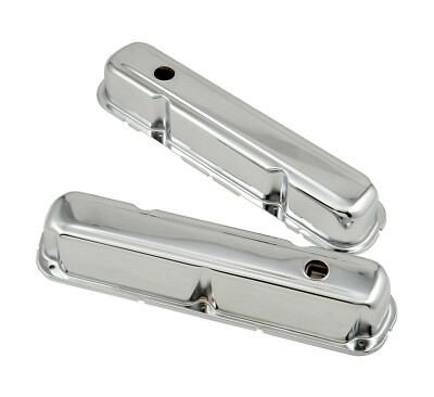 Small Block Mopar Chrome Valve Covers Fit 318 340 360 LA Engines | eBay