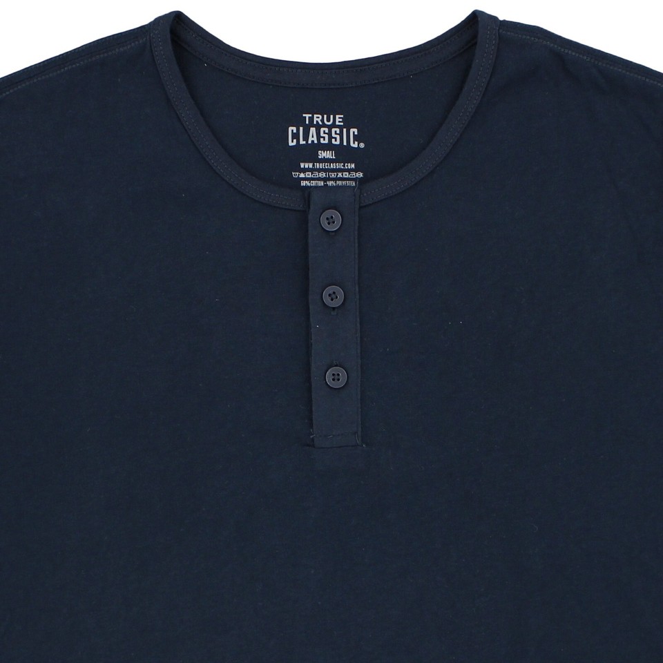 True Classic Men's Shirt, Long Sleeve Henley Style Shirt MSRP $35 | eBay