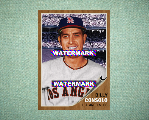 Billy Consolo Los Angeles Angels 1962 Style Custom Baseball Art Card | eBay