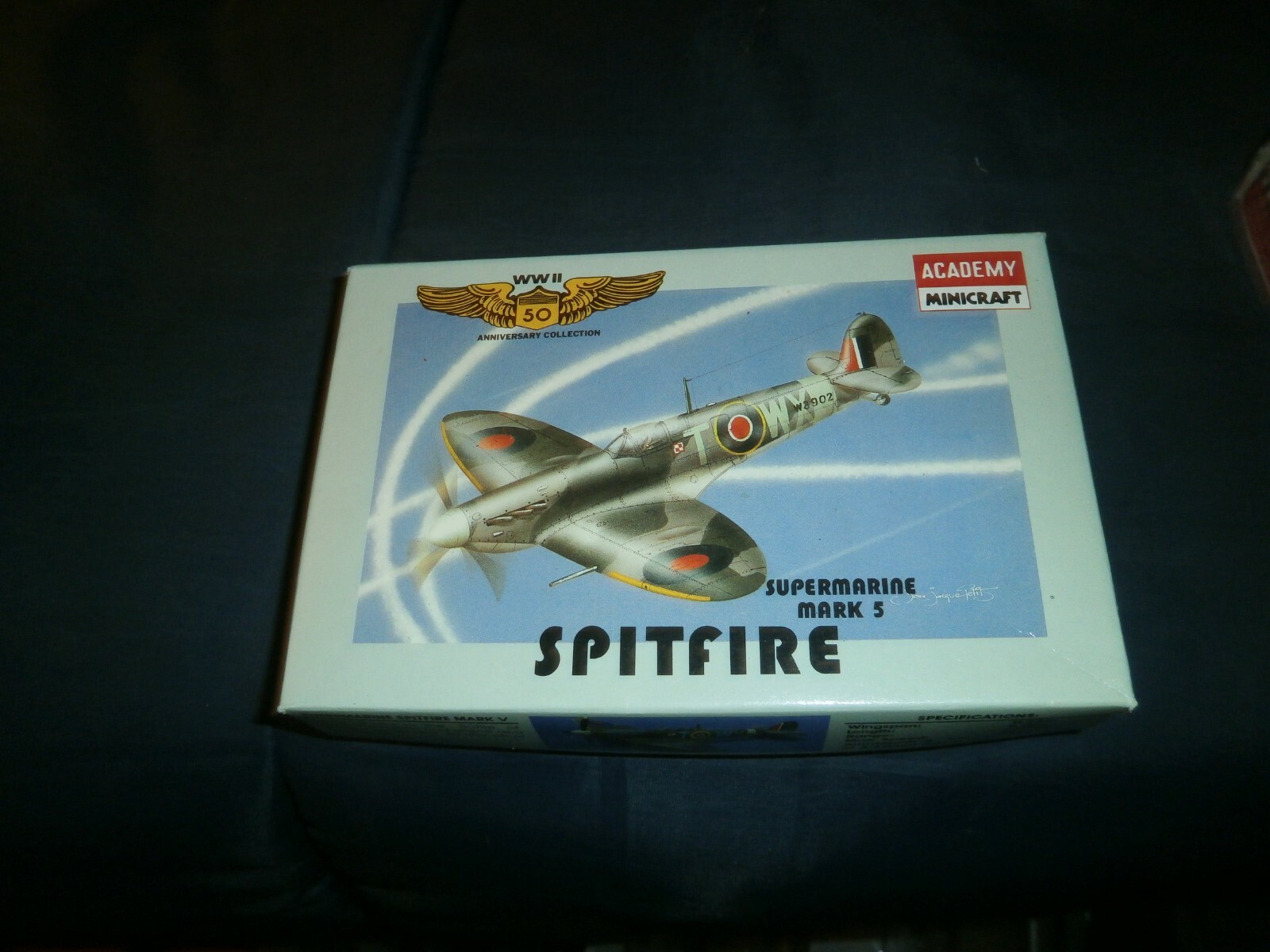 4412 ACADEMY MINICRAFT 1/144th Scale BRITISH SPITFIRE Plastic Model Kit ...