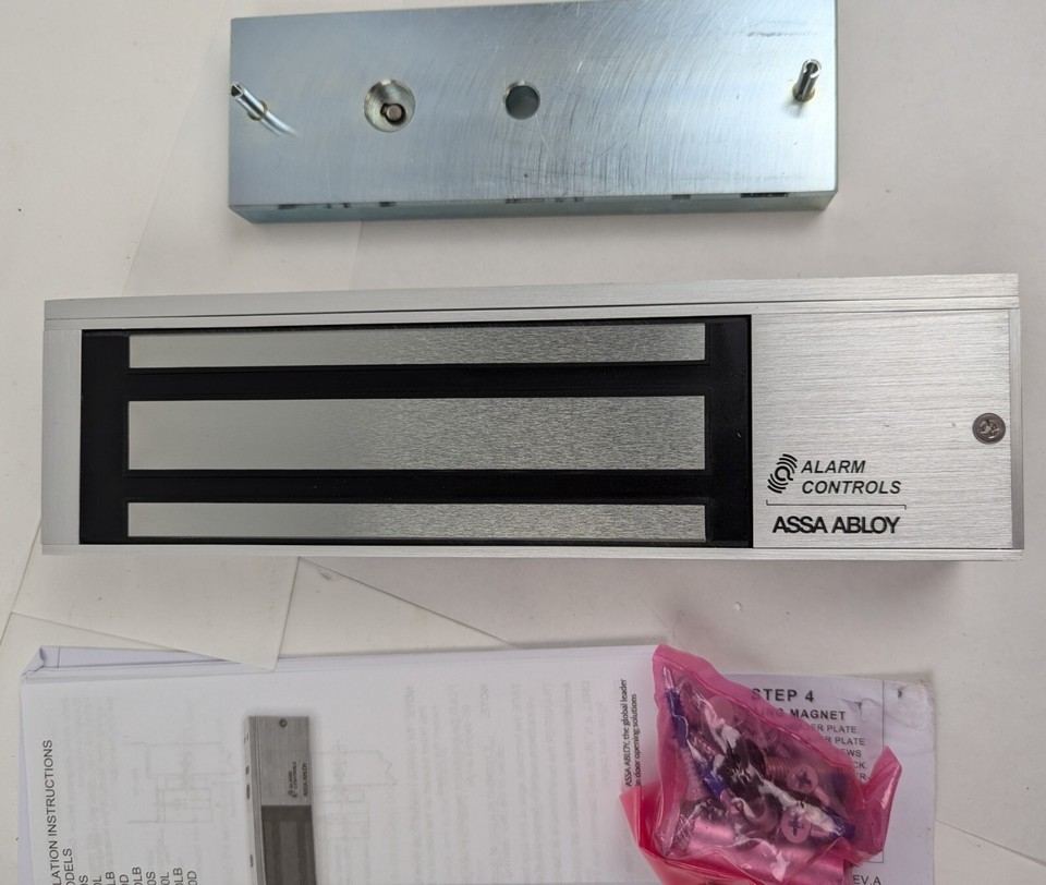 Alarm Controls Assa Abloy 1200S Single Magnetic Lock 1200Lb Holding 12 ...
