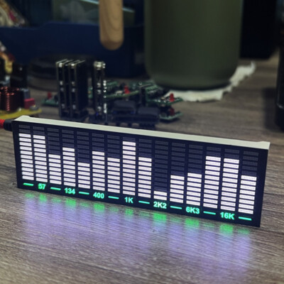 Music Spectrum LED Display Sound-Controlled Audio Level Indicator VU ...