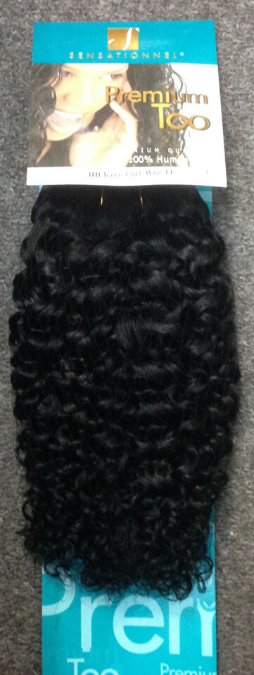Sensationnel Premium Too Jerry Curl 100% Human Hair Weave12 Inch Free ...