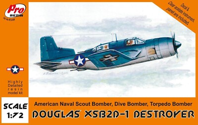 1/72 Douglas XSB2D-1 Destroyer US NAVY Bomber model kit Pro Resin ...