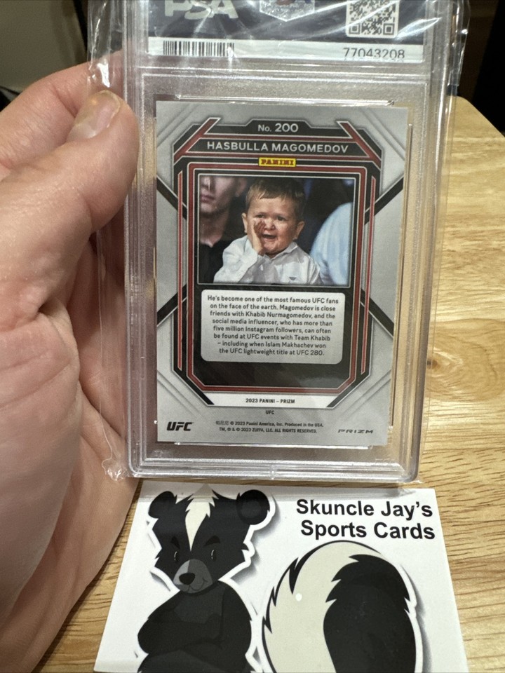 2023 Panini Prizm UFC Hasbulla Magomedov Rookie Silver PSA 10 Gem Mint ...