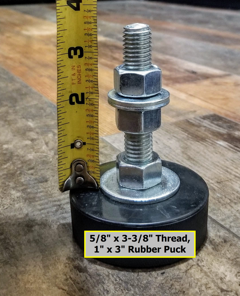 Rubber Leveling Feet Anti-Vibration Non-Slip Machine Workbench 3" Pad 1 ...