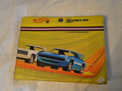 1968 HOT WHEELS REDLINE CAR COLLECTOR CASE W/ 9 DIVIDERS & 8 HOT WHEEL ...