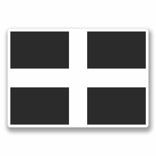 2 x 10cm Cornwall Cornish Flag Vinyl Sticker Decal Laptop Car Tablet ...