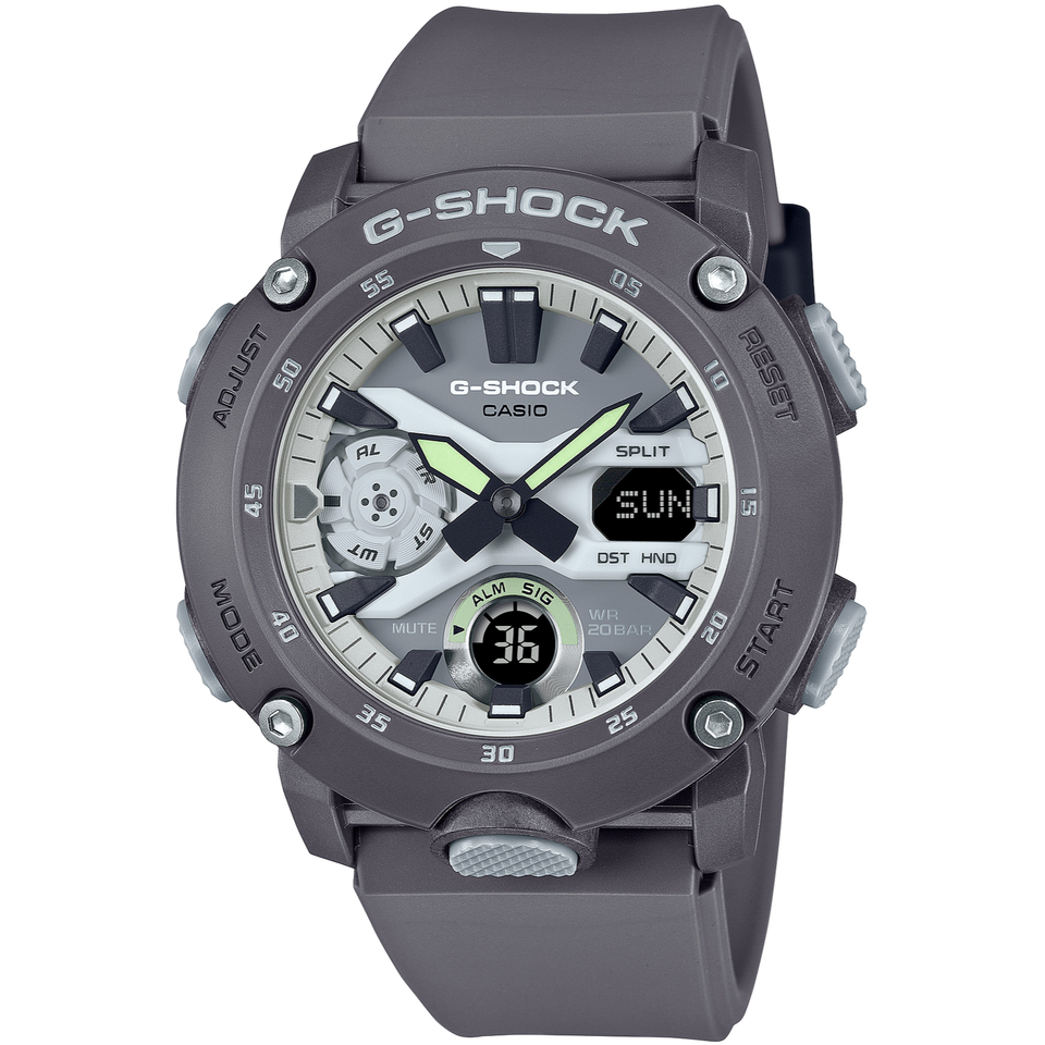 CASIO G-SHOCK GA-2000HD-8AJF HIDDEN GLOW Series Watch Gray Luminous ...