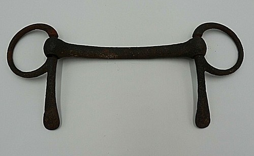Antique Iron Draft Horse Straight Driving Bit 11" | eBay