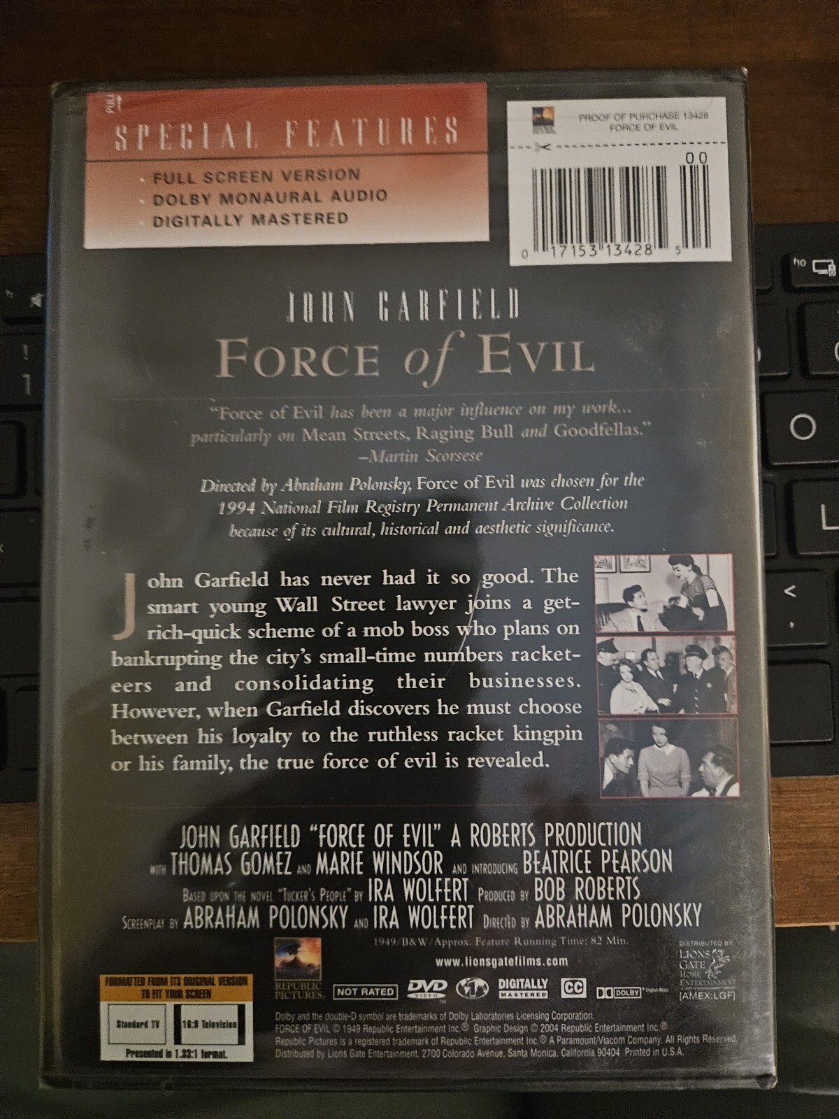 Force of Evil (DVD, 2004) for sale online | eBay