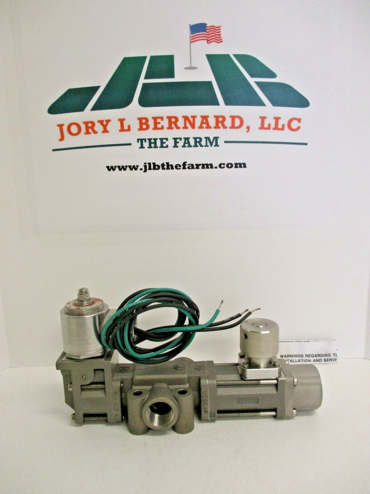 VERSA, VAG-3521-316-3358E-B022-D024, 1/2" 3 WAY VALVE, SS, INTERNAL ...