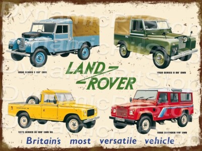 Land Rover Rustic Tin Metal Sign Man cave Garage Australian made | eBay ...